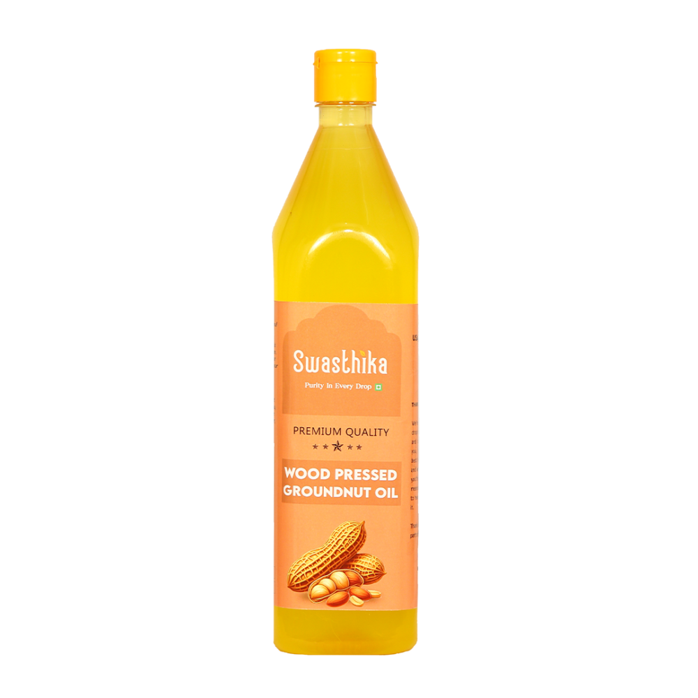 Wood Pressed Groundnut Oil - Swasthika organics